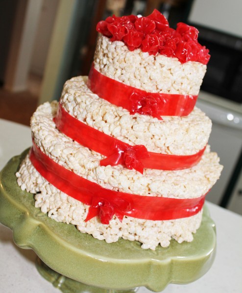 Rice Krispies Treats Wedding Cake | Savvy Entertaining